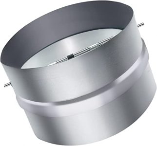 6 inch Backdraft Damper, One-Way Airflow Duct Antireverse Deflector ...