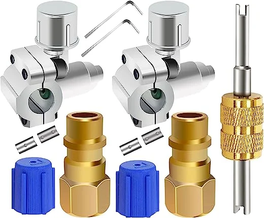 A/C Retrofit Valve Kit-Refrigerant Retrofit Valve Set, With R12 To ...